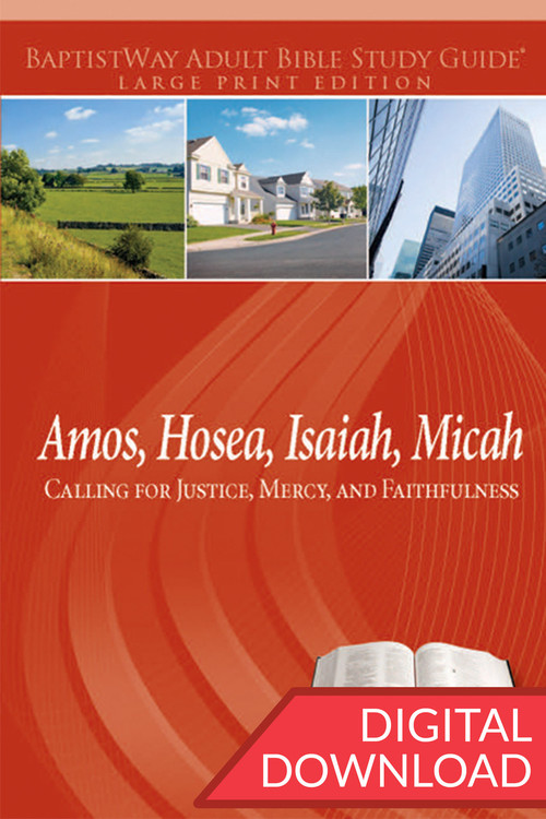 Amos, Hosea, Isaiah, Micah - Digital Large Print Study Guide - GC2 Press