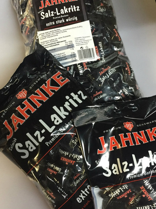 Jahnke Salmiak-salt Licorice / Salmiak-Salz-Lakritz 125 g - 4.41 oz ...