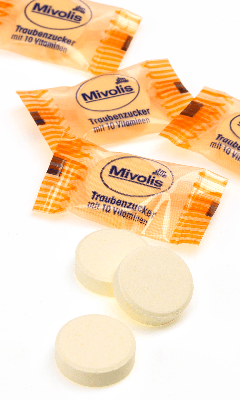 Traubenzucker Grape Sugar Dextrose Sweet Bonbon, German Orange, Bag of ...