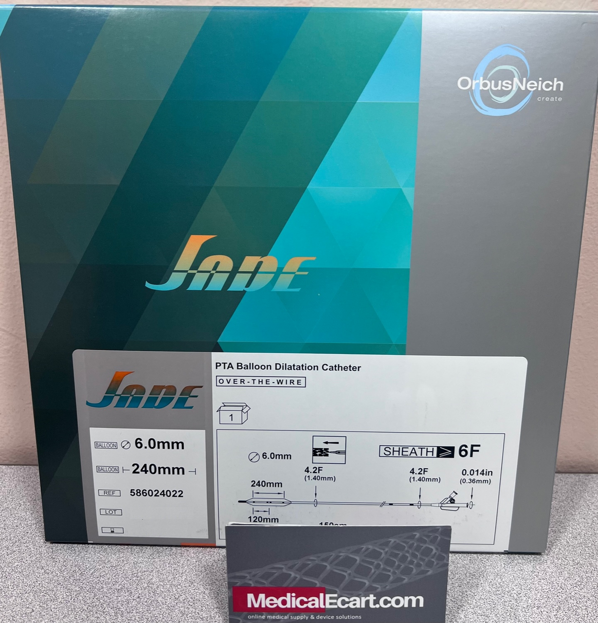 Jade 586024022 OTW .014" PTA Balloon Dilatation Catheter