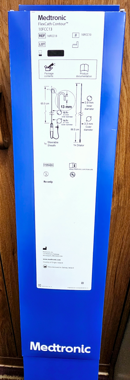 Medtronic 10FCC13 FlexCath Contour™ Steerable Sheath, 10 Fr - 13 mm