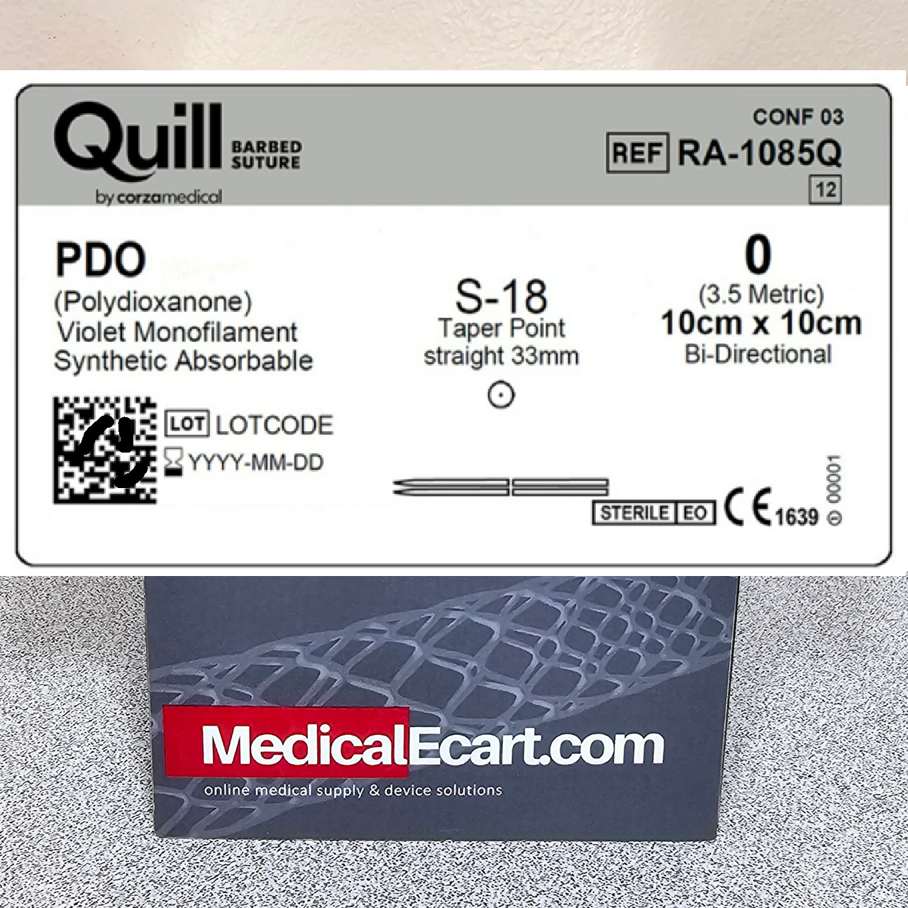 Quill™ Barbed Suture RA-1085Q PDO (Polydioxanone) Suture