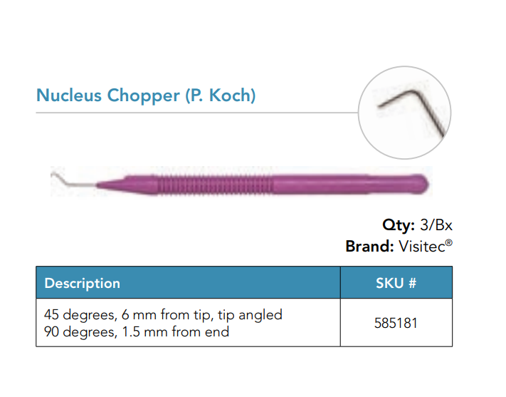 Visitec 585181 Visitec® Nucleus Chopper (P. Koch)