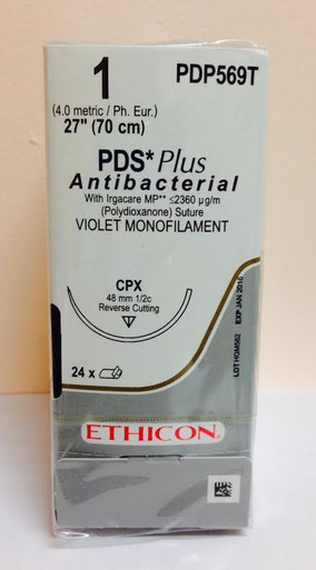 Ethicon Pdp569t Pds® Plus Antibacterial Polydioxanone Suture