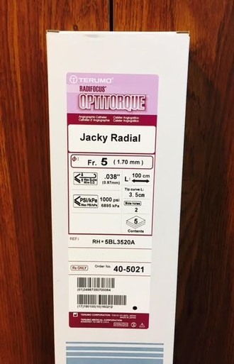 Terumo 40-5021, RH* 5BL3520A Radifocus ® Optitorque ® - Angiographic ...