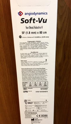 Angiodynamics 10720407 Soft-Vu Angiographic Catheters Sos Omni ...
