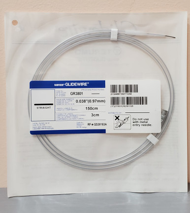 Terumo GR3801 Glidewire ® Hydrophilic Coated Guidewire for Peripheral ...