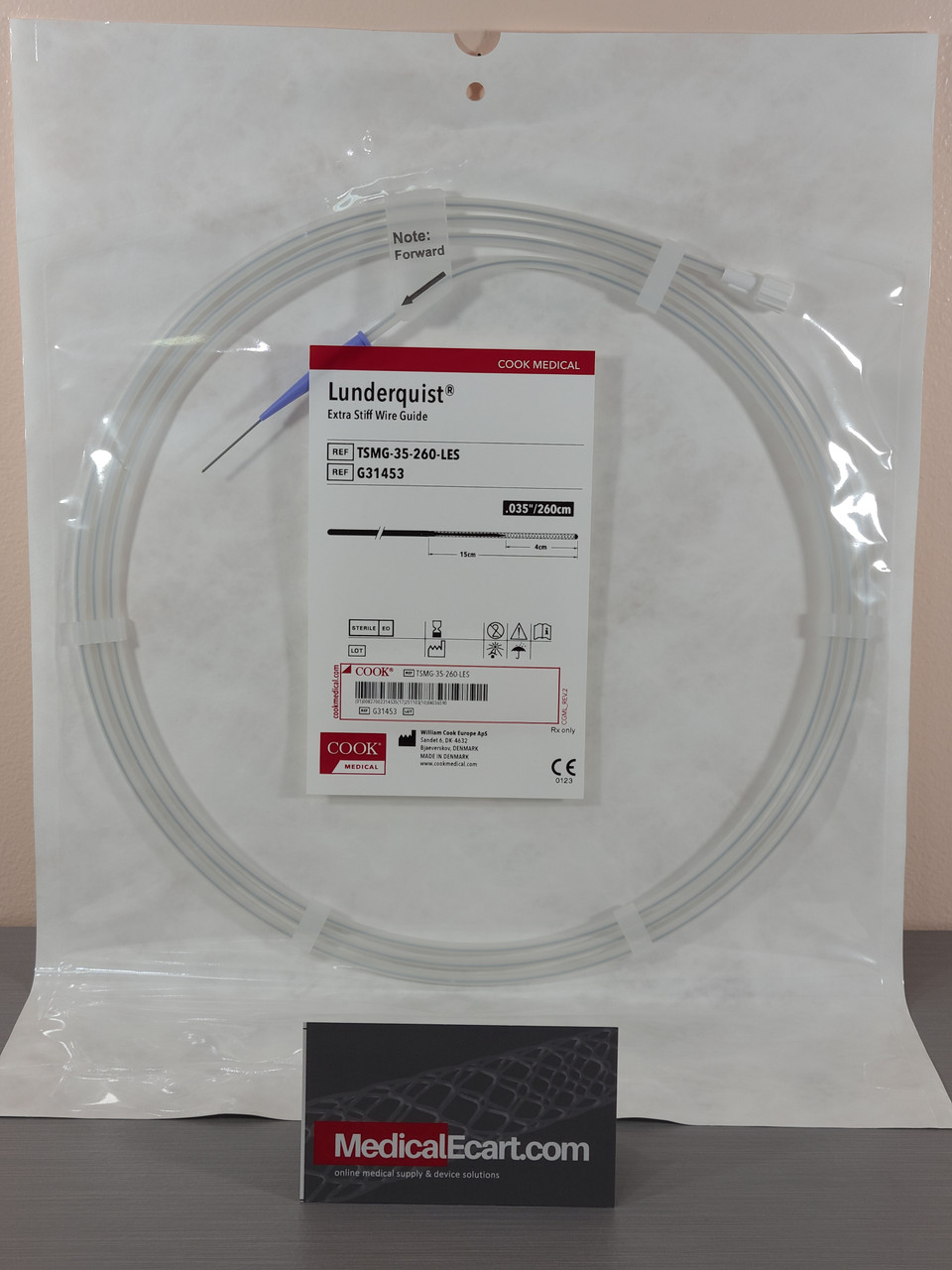 Cook Medical G31453 Lunderquist TSMG-35-260-LES, Extra-Stiff Wire Guide