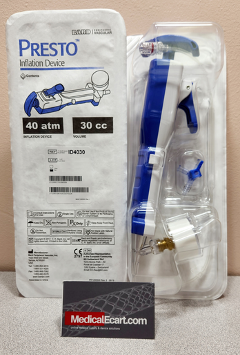 ID4030 Bard BD Presto Inflation High Pressure, 40 ATM, Device, Sterile ...