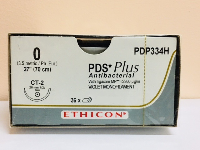 Ethicon Pdp334h Pds® Plus Antibacterial Polydioxanone Suture