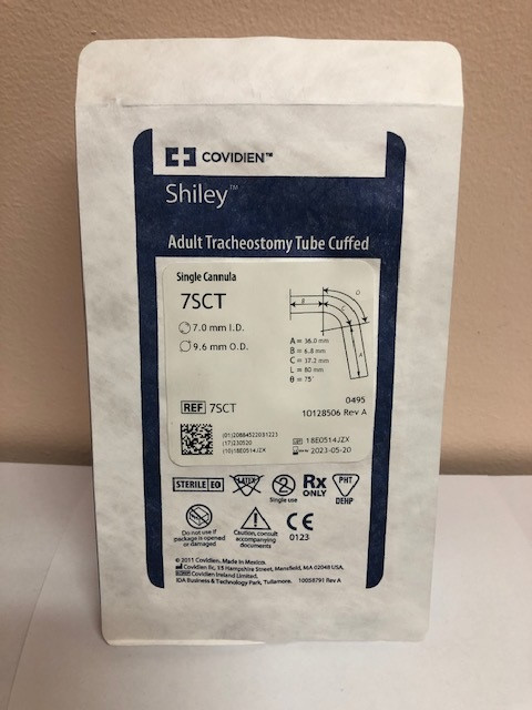 Shiley 7sct Single Cannula Tracheostomy Tube Size 7 1ea