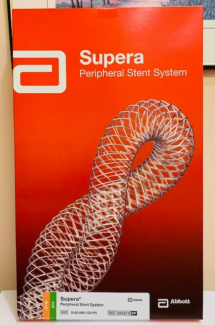 ABBOTT S-65-080-120-P6 Supera Peripheral Stent System 6.5 mm x 80 mm x ...