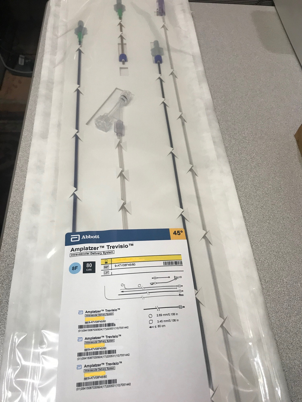 9-ATV08F45/80 Aplatzer Trevisio 45 degree intravascular delivery system ...