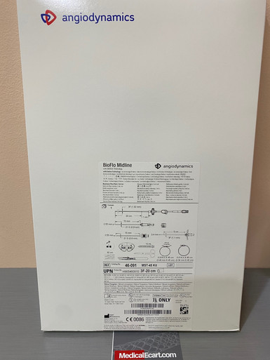 Angiodynamics 46-091 BioFlo Midline Catheter MST-45 Kit w/ Stylet and 1 ...