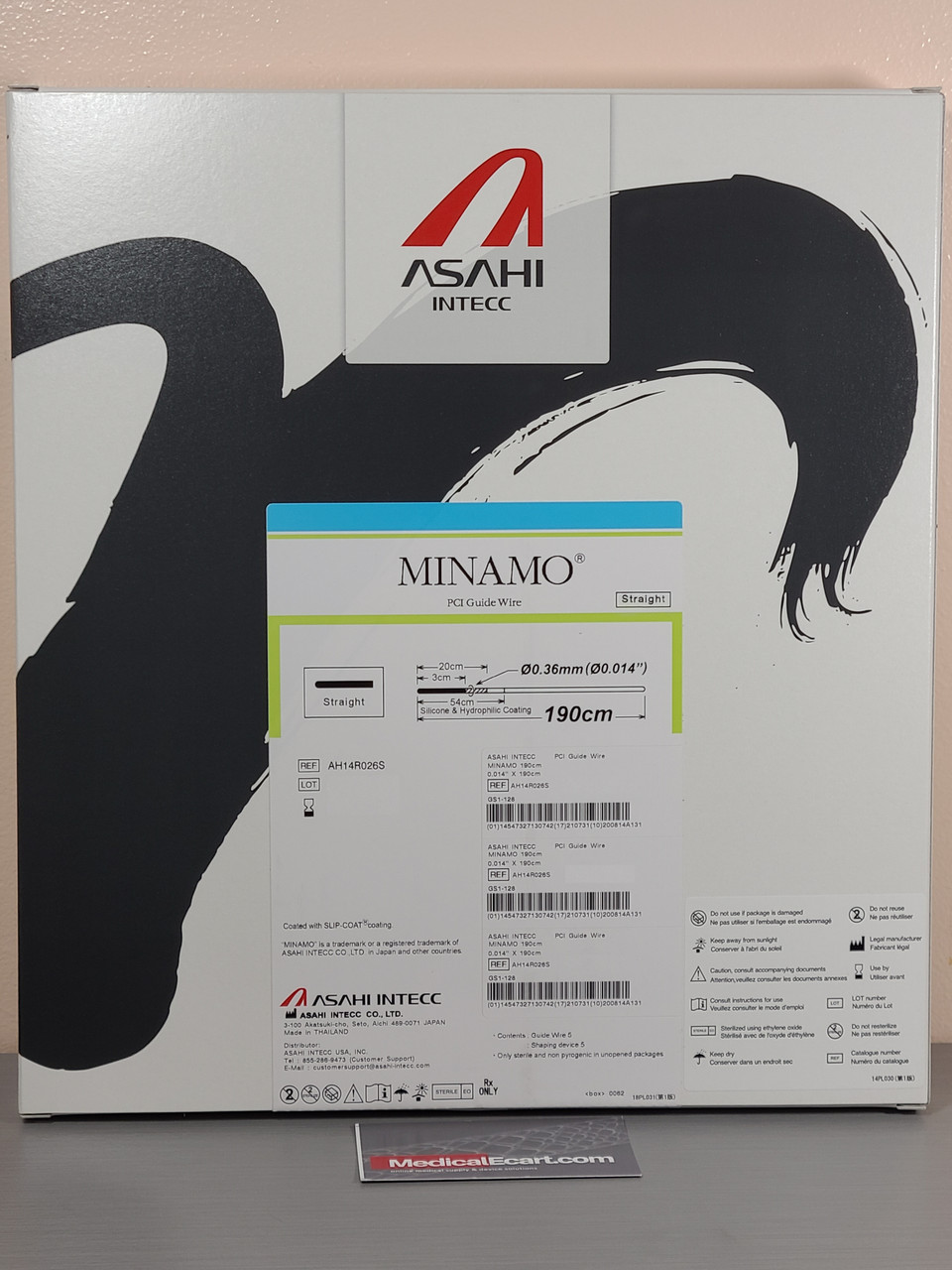 Asahi AH14R026S MINAMO® PCI Guide wire 190cm