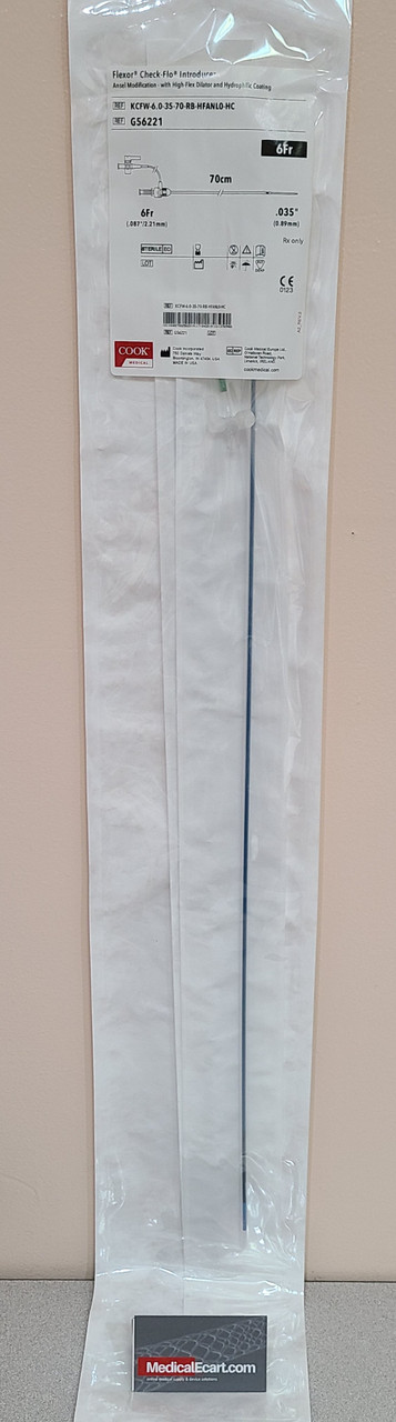 COOK G56221 Flexor® Ansel Guiding Sheath KCFW-6.0-35-70-RB-HFANL0-HC