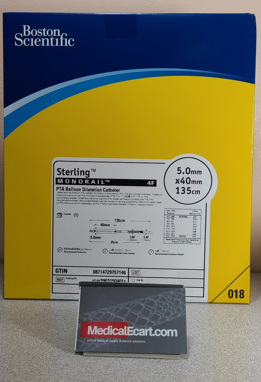 Boston Scientific H74939031504010 Sterling™ Monorail™ 3903150401 Pta