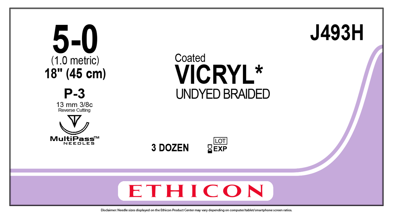 Ethicon J493H COATED VICRYL® (polyglactin 910) Suture