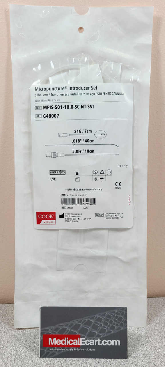 Cook Medical, G48007, Introducer, Access Set, Micropuncture, MPIS-501 ...