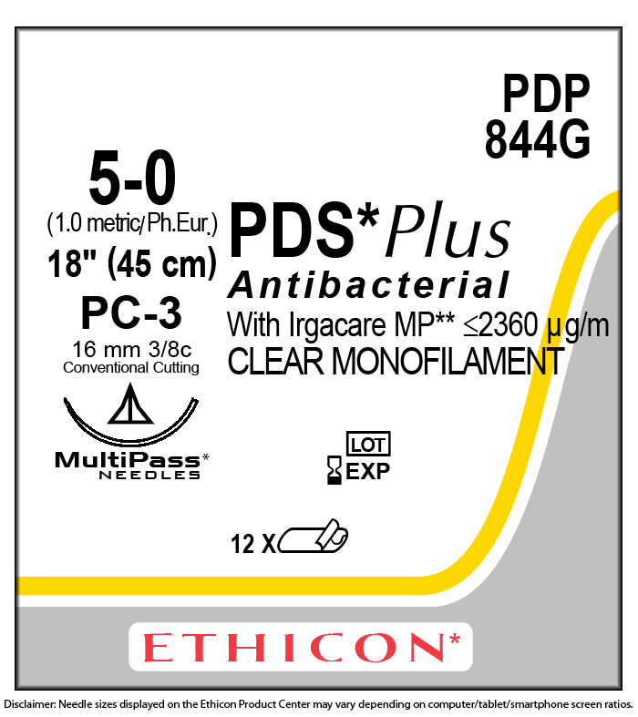 Ethicon Pdp844g Pds® Plus Antibacterial Polydioxanone Suture