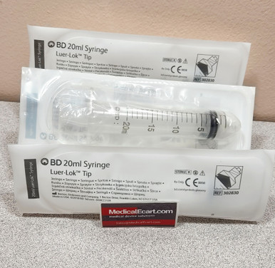 BD 302830 20 mL BD Syringe Only, Luer Lock Tip