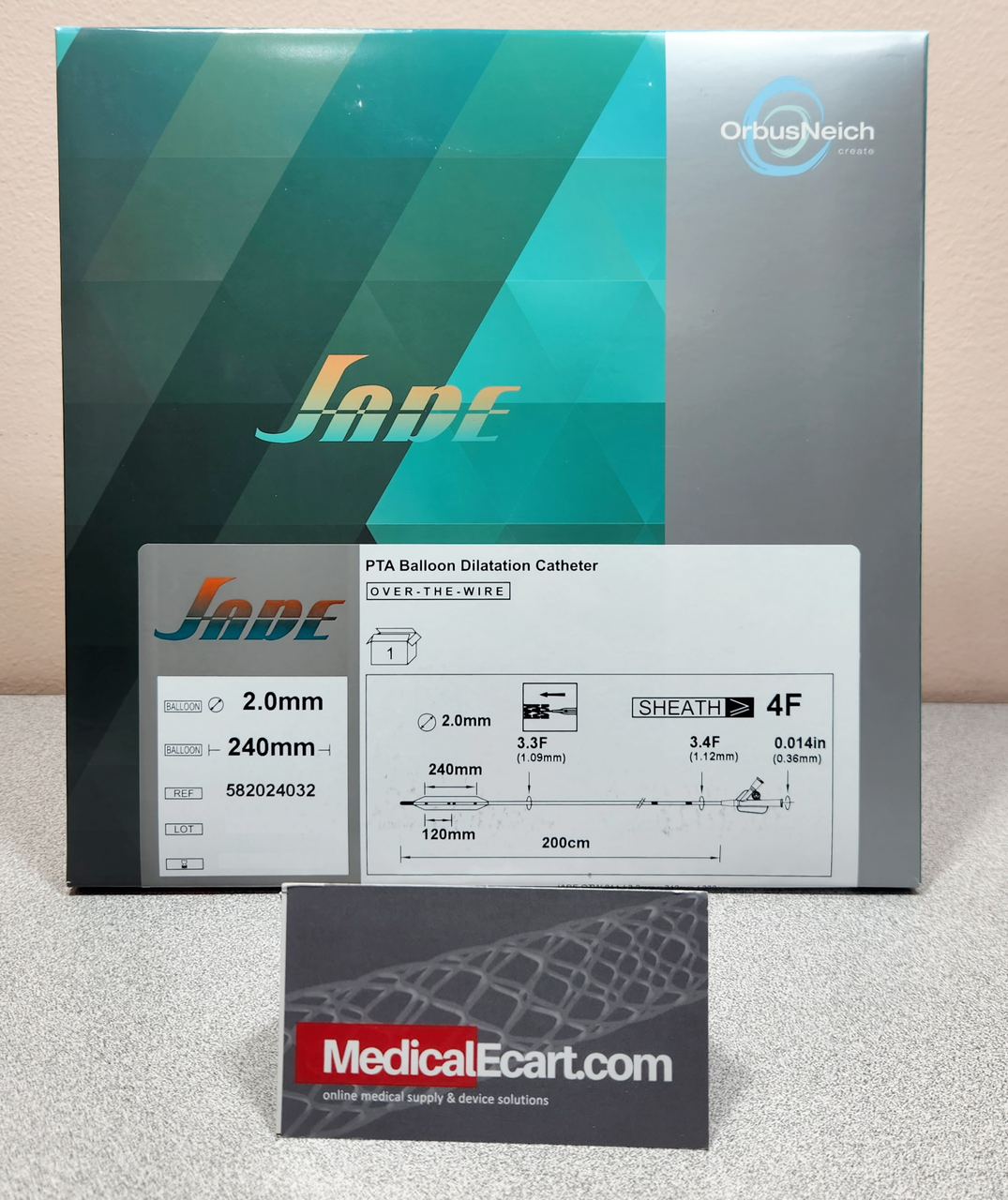 Jade 582024022 OTW .014" PTA Balloon Dilatation Catheter