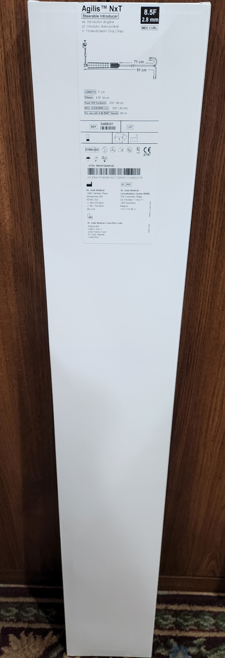 G408321 Medium Curl 8.5F 71 cm Agilis NxT Steerable Introducer Medium ...