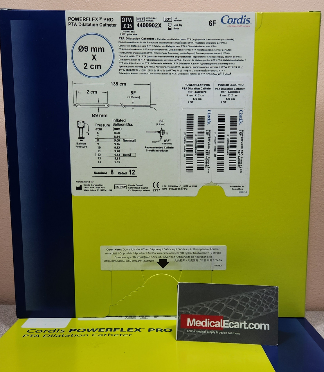 Cordis 4400902X POWERFLEX® Pro PTA Balloon Catheter