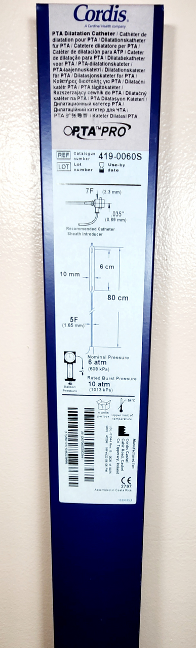 Cordis 419-0060S OPTA® PRO 0.035” PTA Dilatation Catheter