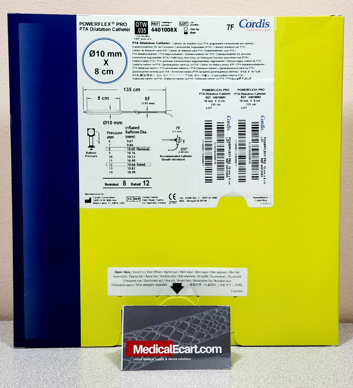 Cordis 4401008X POWERFLEX® Pro PTA Balloon Catheter