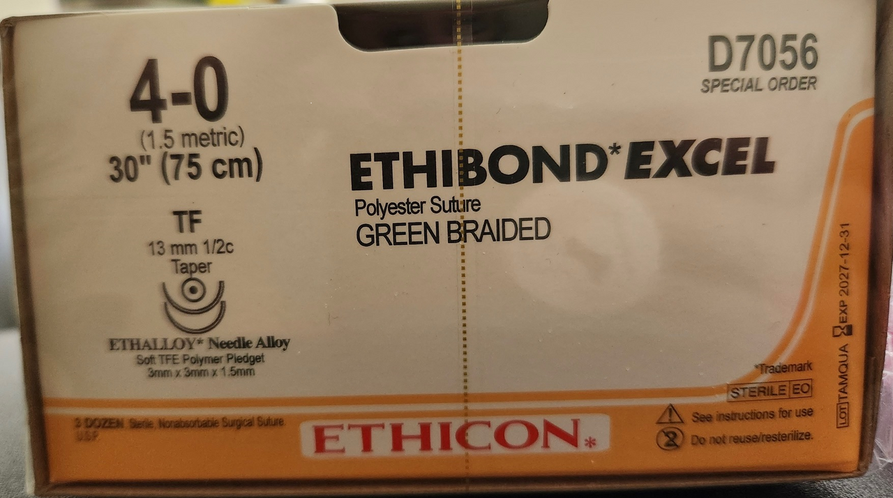 Ethicon D7056 ETHIBOND EXCEL Polyester Suture, Special Order