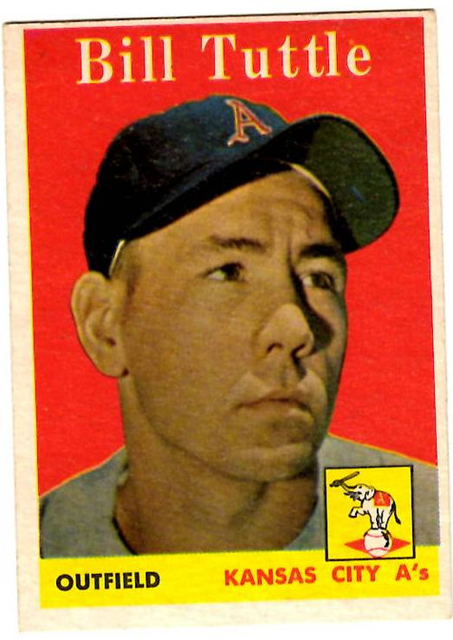 1958 Topps #23 Bill Tuttle EX A's C0009 - BobsBaseballCards.com