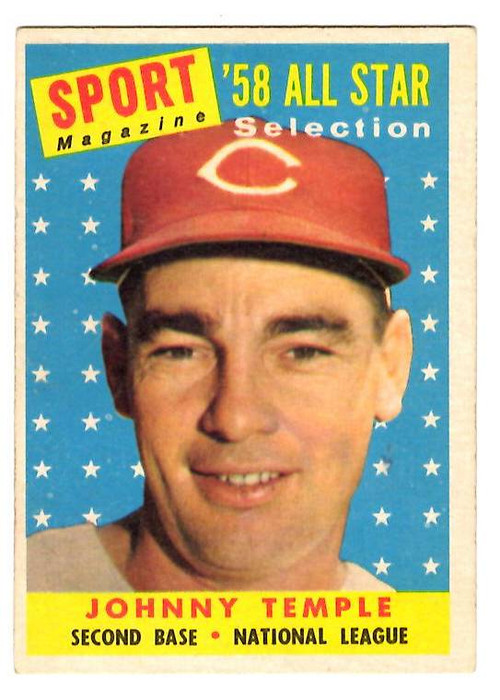 1958 Topps #478 Johnny Temple AS EX Reds C0165 - BobsBaseballCards.com