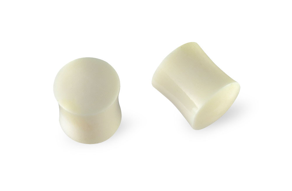Pair Bone Plugs - Scrap Metal 23