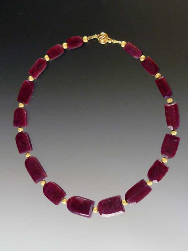 Ruby 14K Collar - Bess Heitner Jewelry Designs
