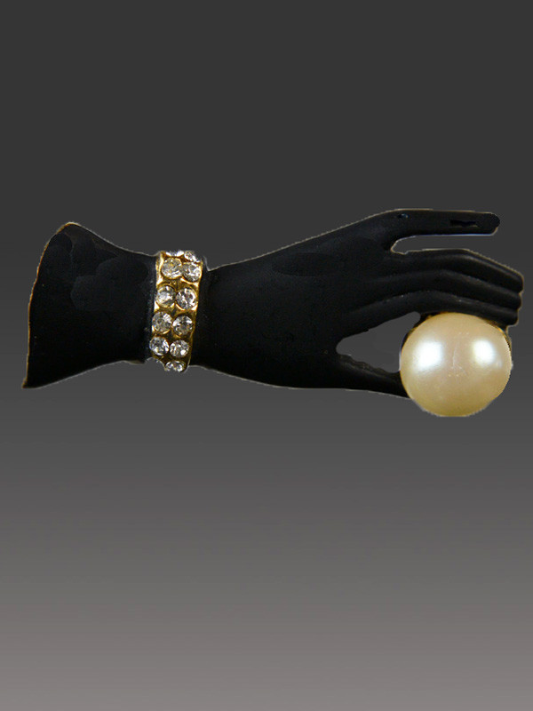 Vintage Art Deco 1930s Gloved Hand Pin - Bess Heitner Jewelry Designs
