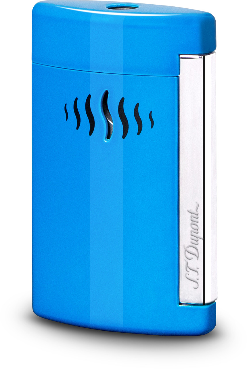 S.T. Dupont MiniJet Lighter - Caribbean Blue - Cigar Hut