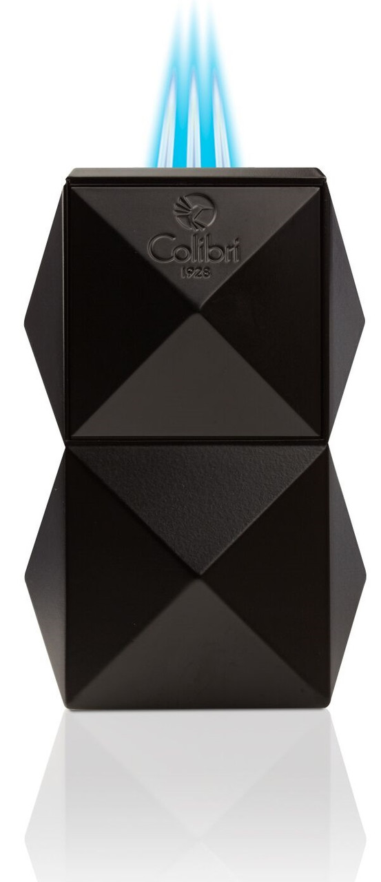 Colibri Quasar Tabletop Triple Flame lighter - Black - Cigar Hut