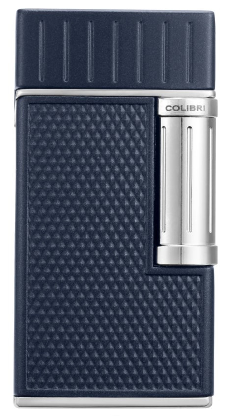 Colibri Julius Classic Double Flame Flint Lighter - Navy Blue - Cigar Hut