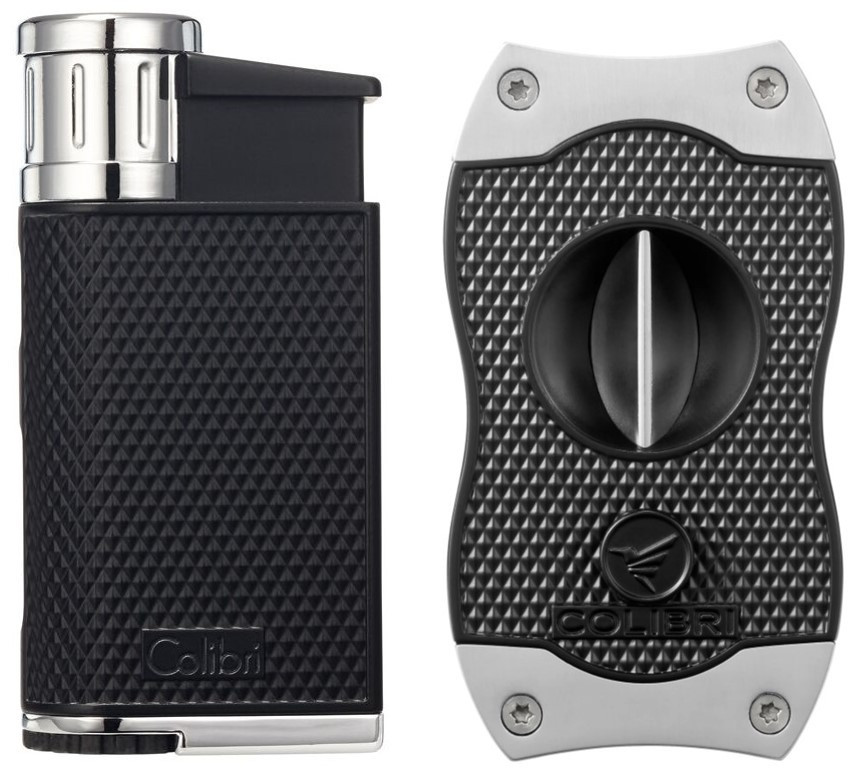 Colibri Evo + Diamond V-Cut Gift Set - Chrome - Cigar Hut