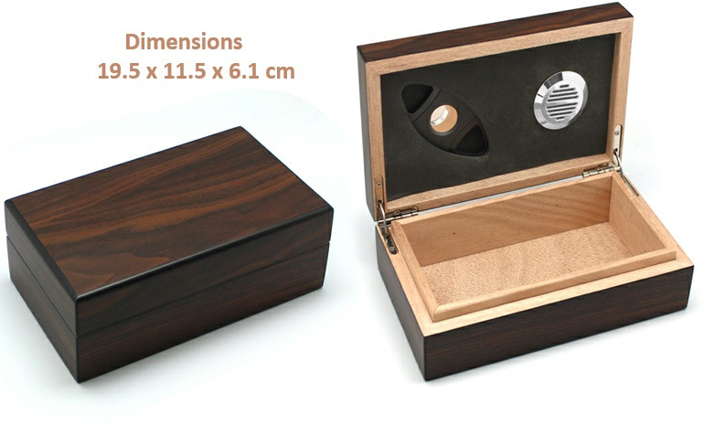 Small Travel Timber Humidor - Cigar Hut