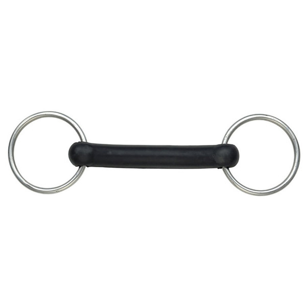Shires Flexible Rubber Mouth Ring Bit, 4.5"
