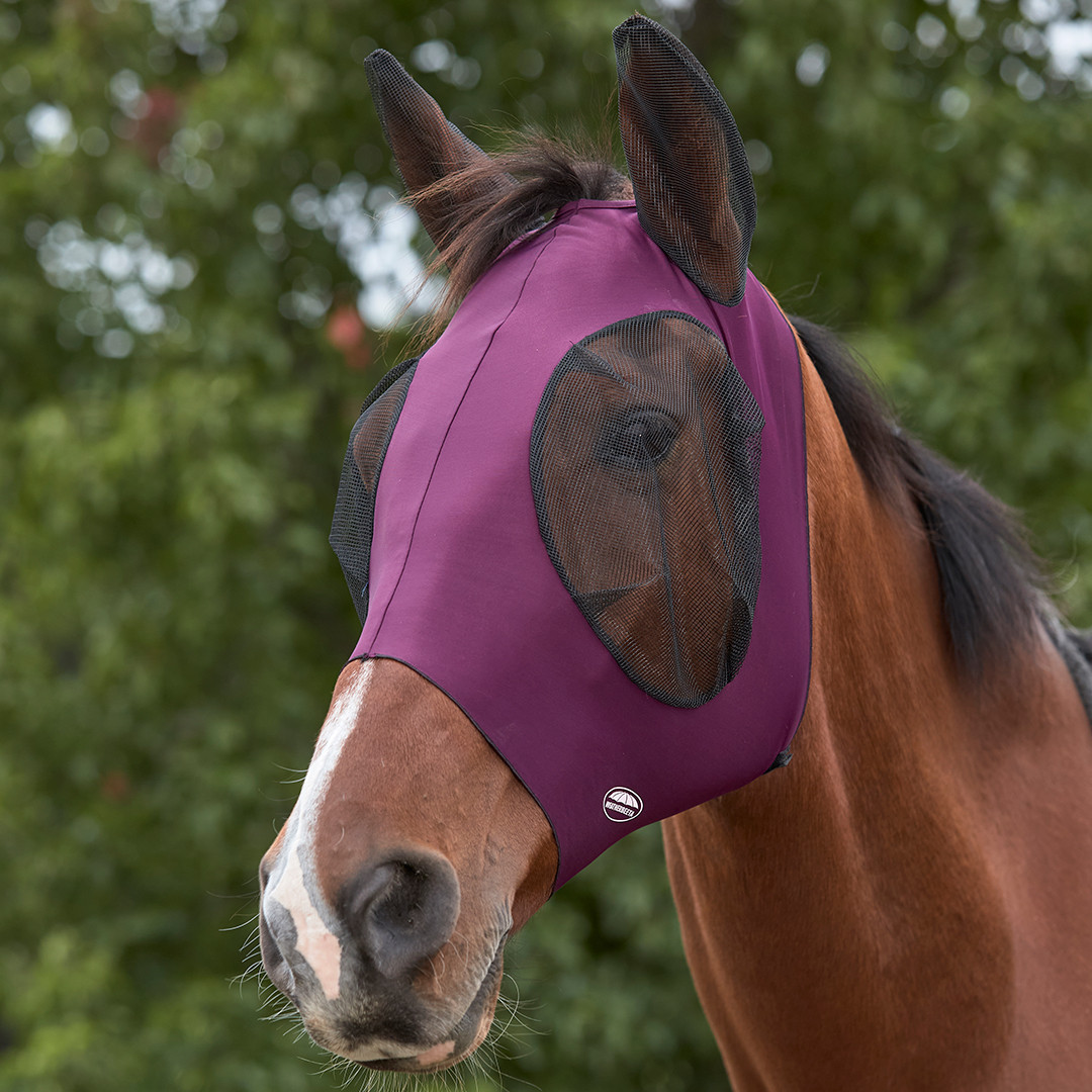 Weatherbeeta DELUXE Stretch Bug Eye Saver Fly Mask with Ears, Pony & Cob