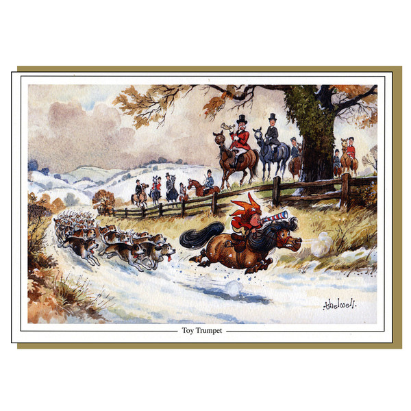 Thelwell- Toy Trumpet, Single Card