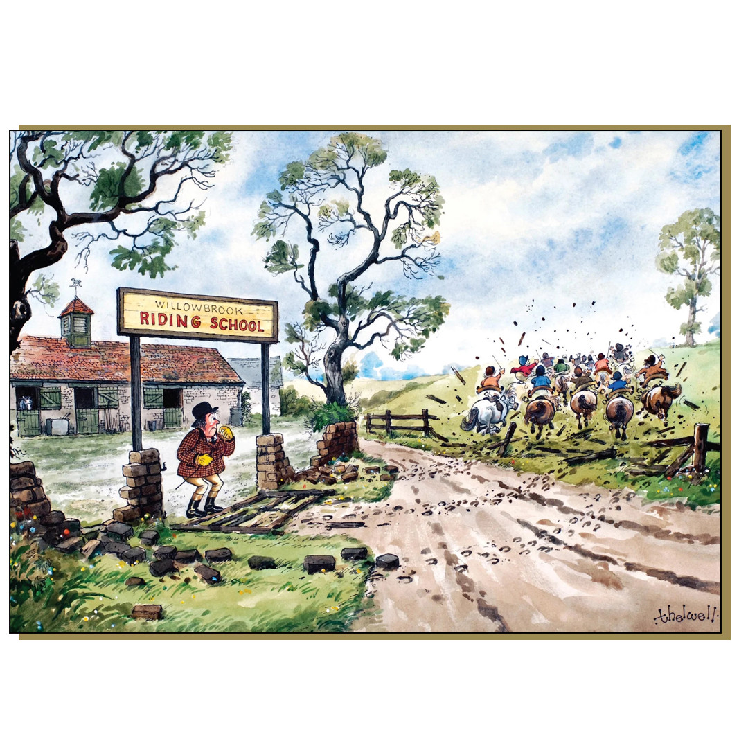Thelwell- Willowbrook Riding School, Single Card
