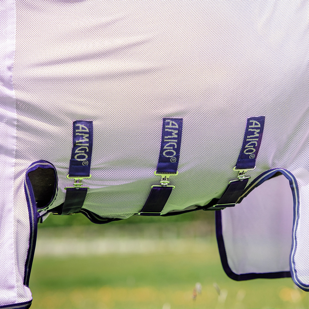 Amigo Bug Buster Fly Sheet, Lavender/Atlantic Blue/Ivory, 63"-69"