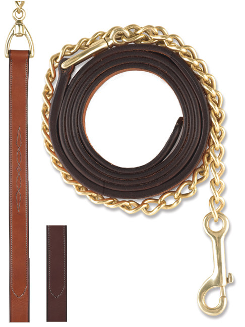 Ovation Fancy Stitched Leather Chain Shank - Just for Ponies