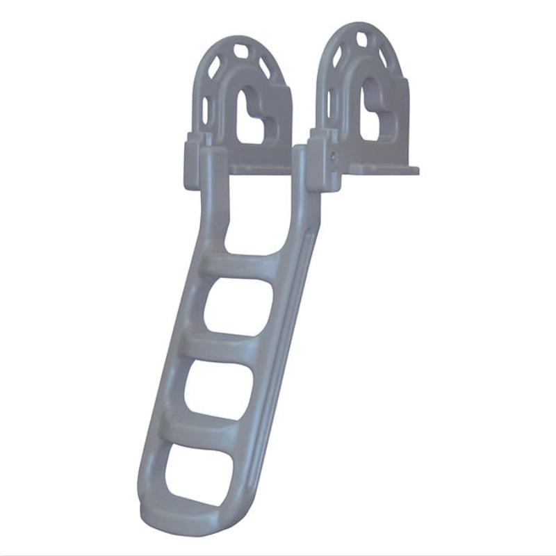 Dock Ladder Polyethylene Angled Flip-Up - 4 Steps (DE2084F) | Boat ...