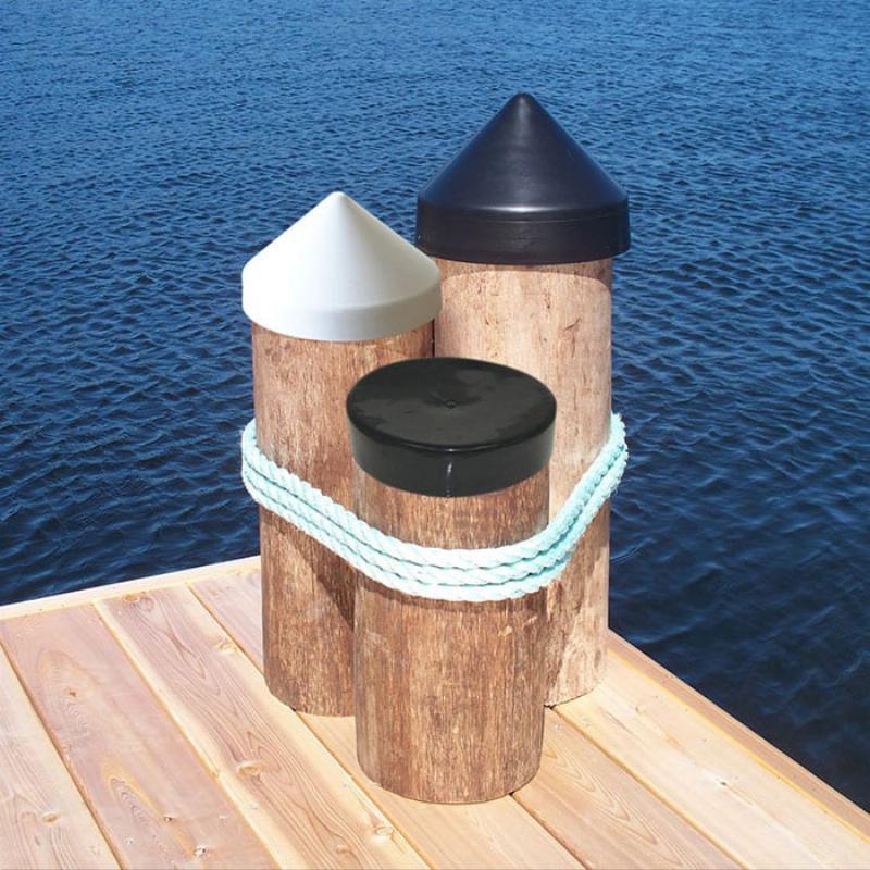 Dock Edge Piling Caps - Cone Head - Black (DE91872F DE91882F DE91892F DE91802F DE91812F DE91822F ...