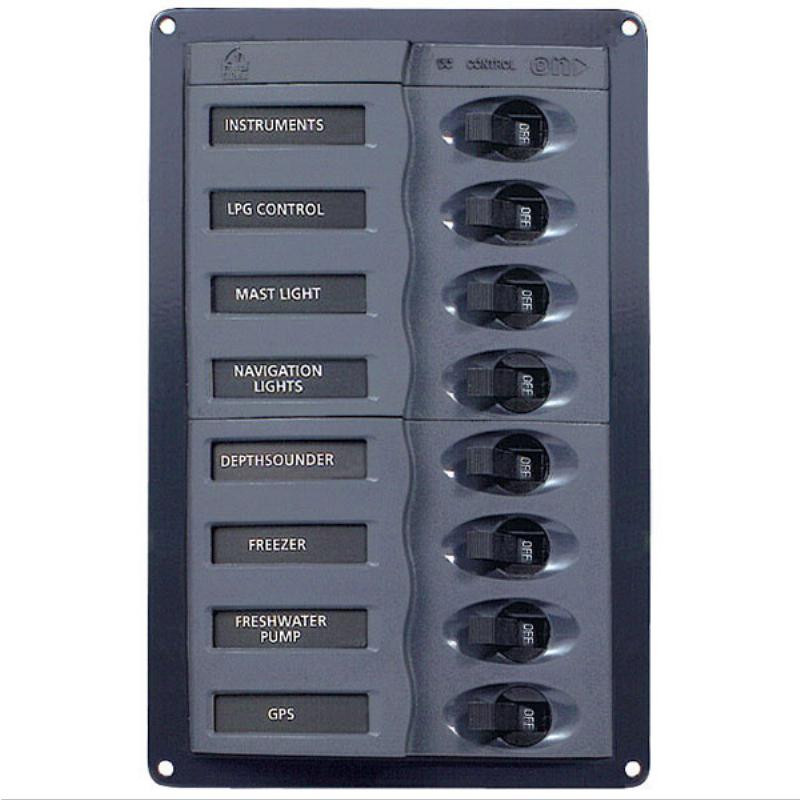 BEP 'Contour' Circuit Breaker Panel - 8 Circuits 127mm x 200mm (113142 ...
